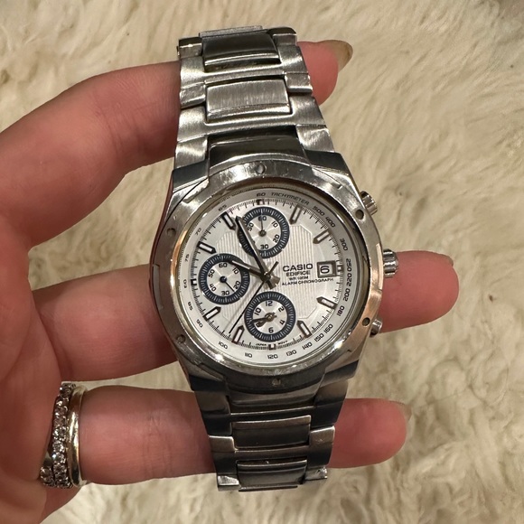 Accessories | Casio Edifice Mens Stainless Steel Dress Watch Ef511 ...